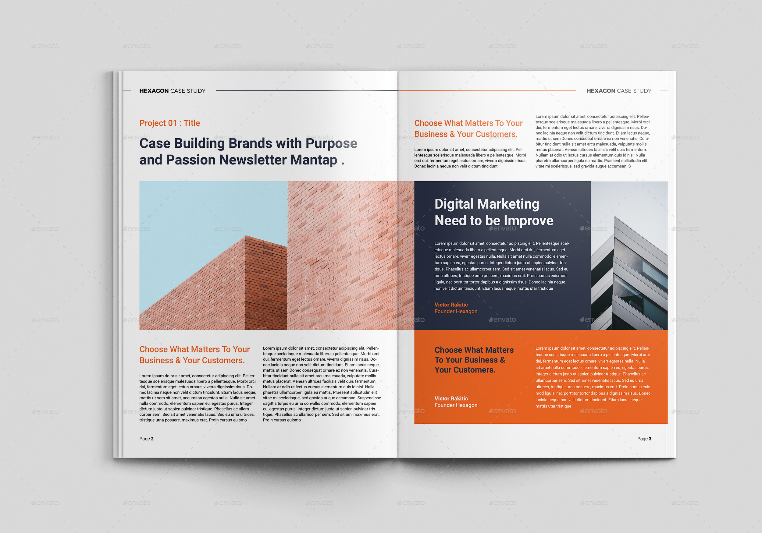 Business Case Study Booklet Template, Print Templates | GraphicRiver