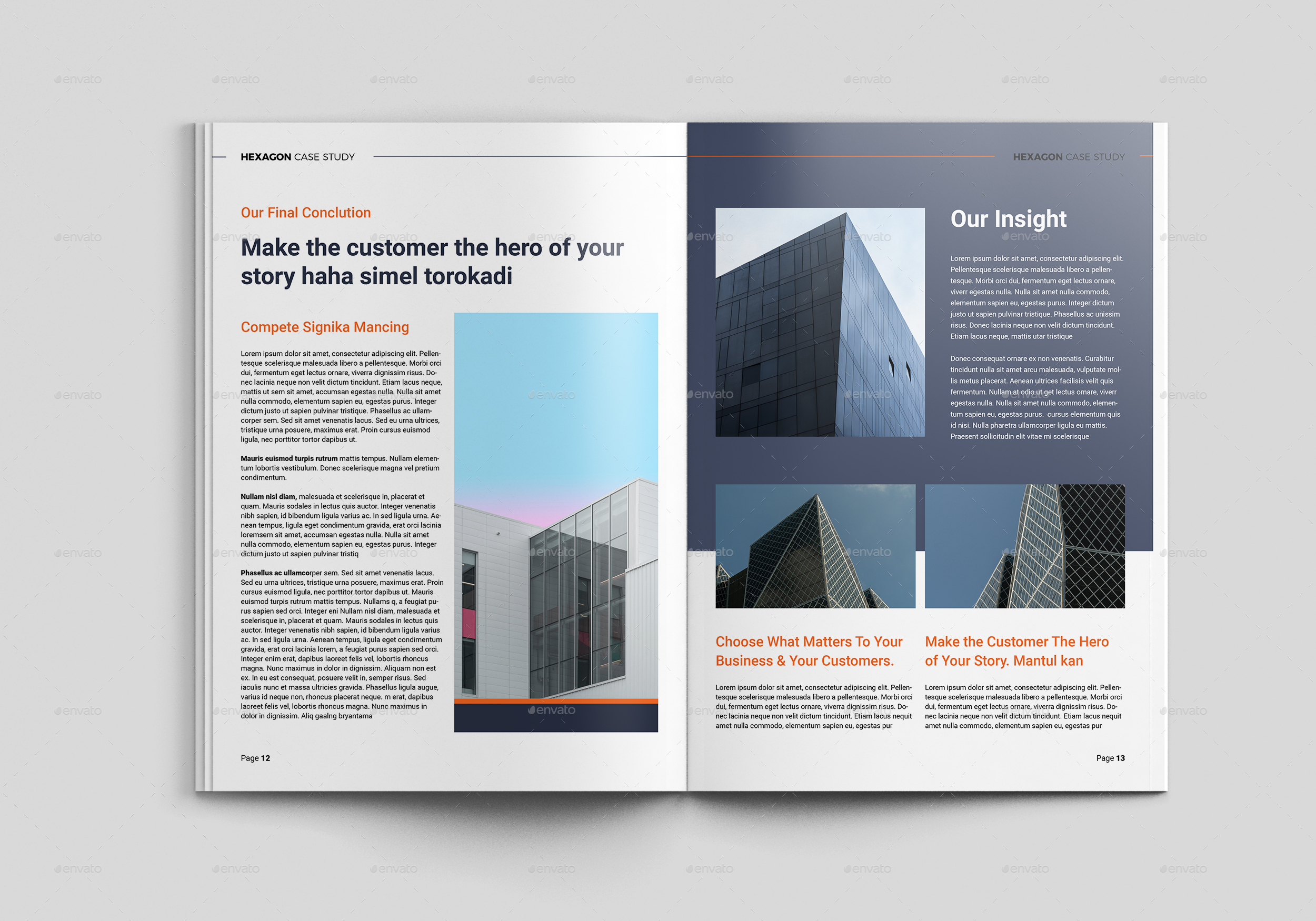 Business Case Study Booklet Template, Print Templates | GraphicRiver