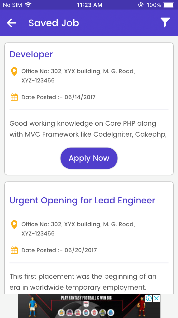 iOS Jobs App (Job Seeker, Job Provider, Naukri, Shine, Indeed, Resume ...