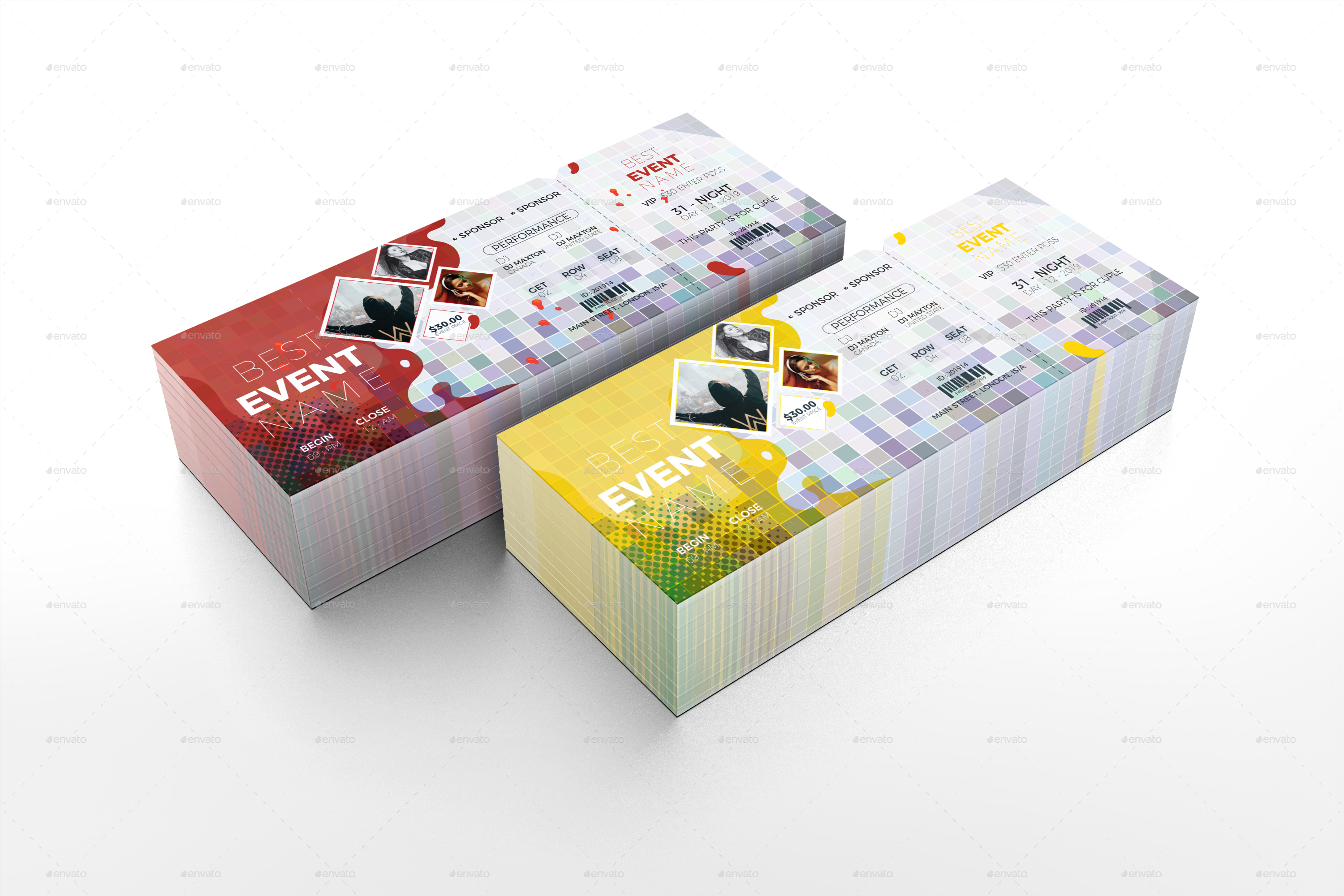 Event Ticket, Print Templates | GraphicRiver