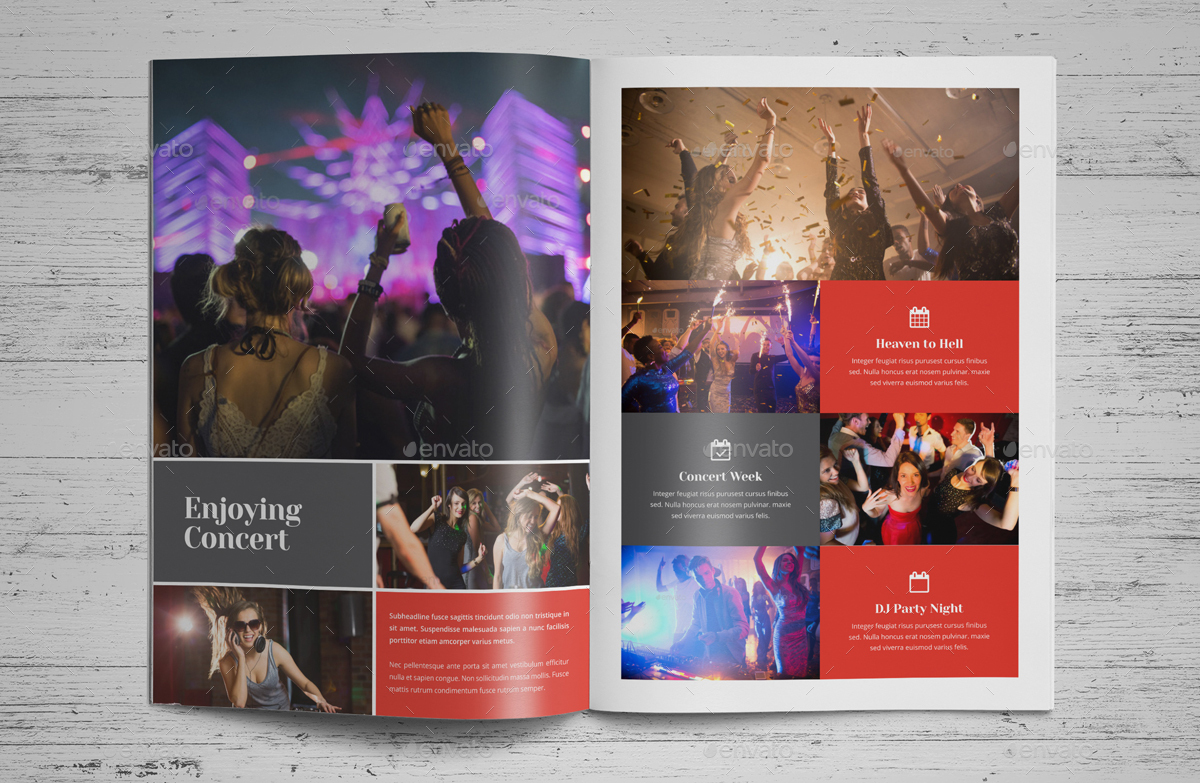 Event Festival Brochure Catalog v2, Print Templates | GraphicRiver