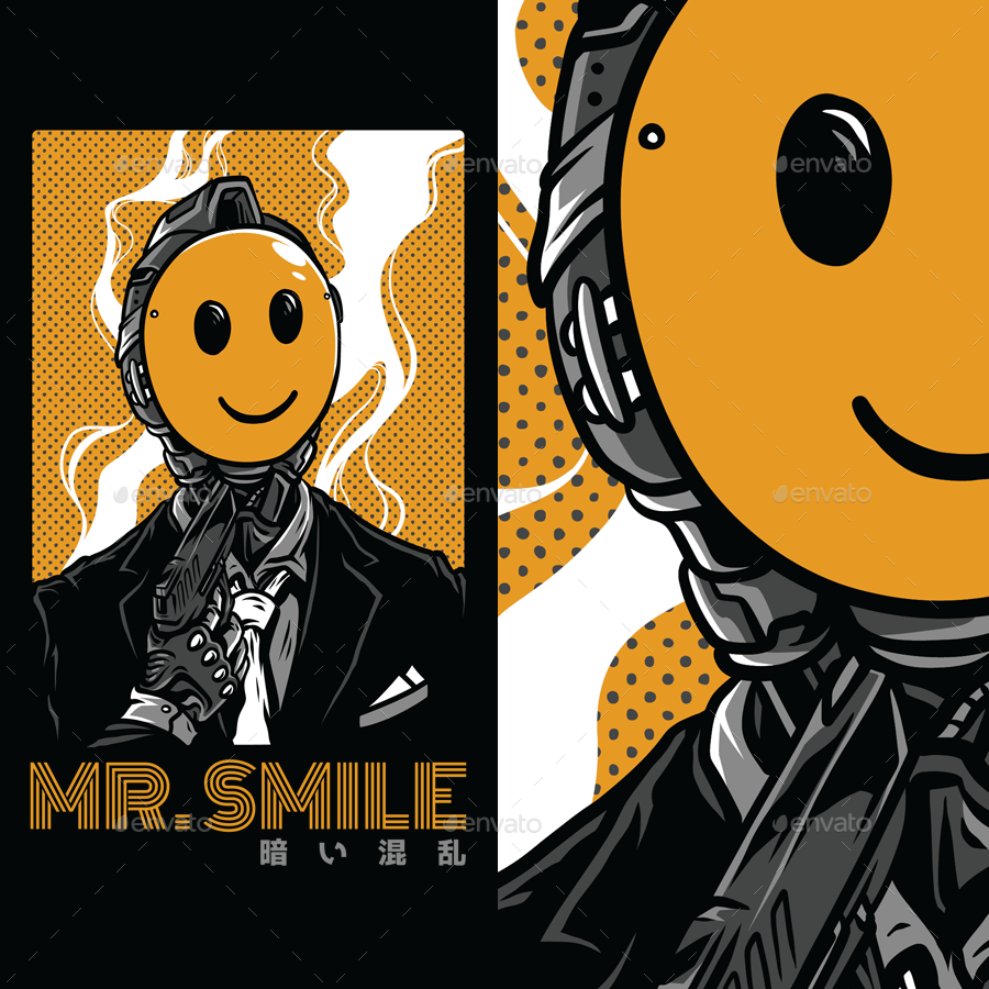 Mr. Smile T-Shirt Design, T-Shirts | GraphicRiver