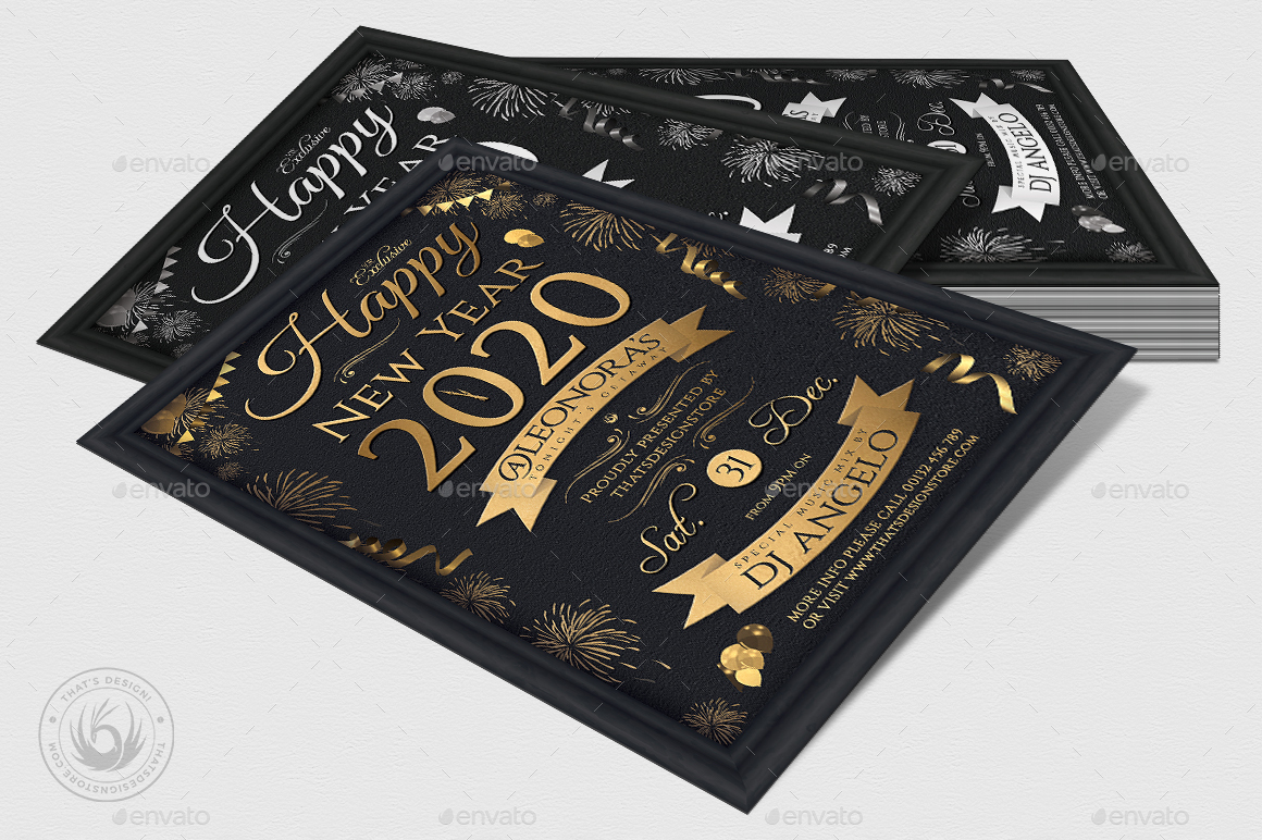 New Year Flyer Template V5 by lou606 | GraphicRiver