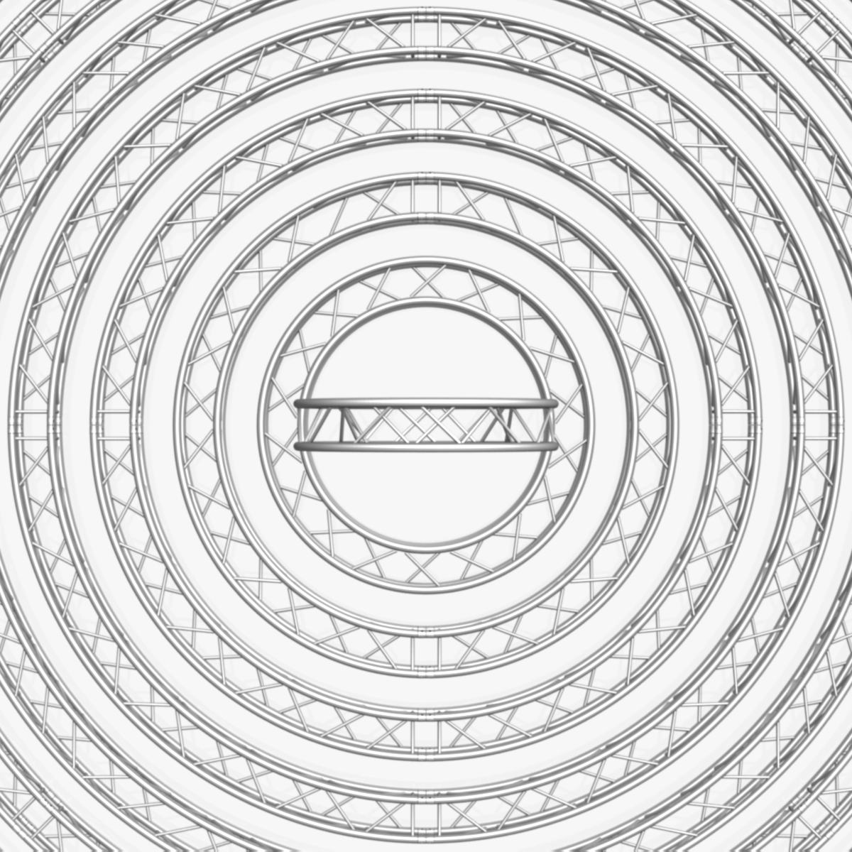 Circle Square Truss Modular Collection - 10 PCS Modular by a3dDesign