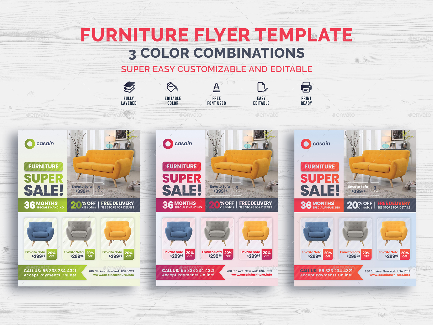 Furniture Flyer Template, Print Templates | GraphicRiver