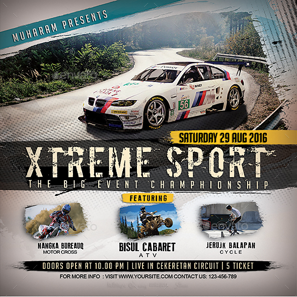 Sport Event Flyer / Poster, Print Templates | GraphicRiver