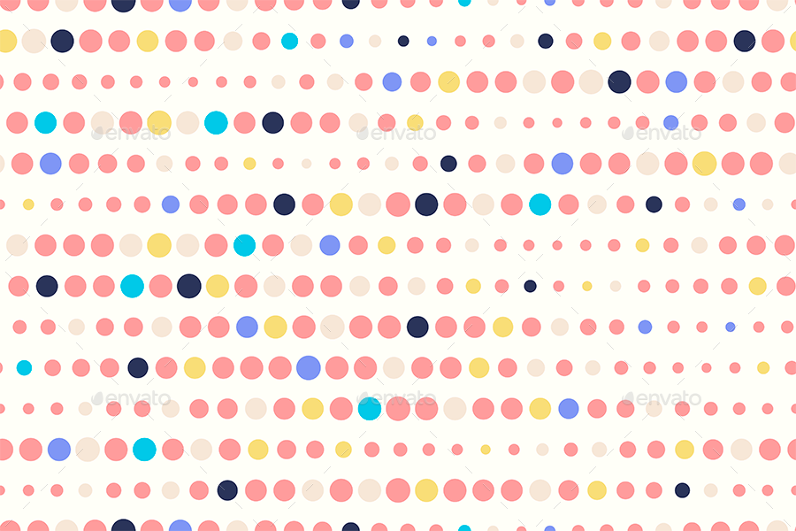 Horizontal Halftone Dots Seamless Patterns, Graphics | GraphicRiver
