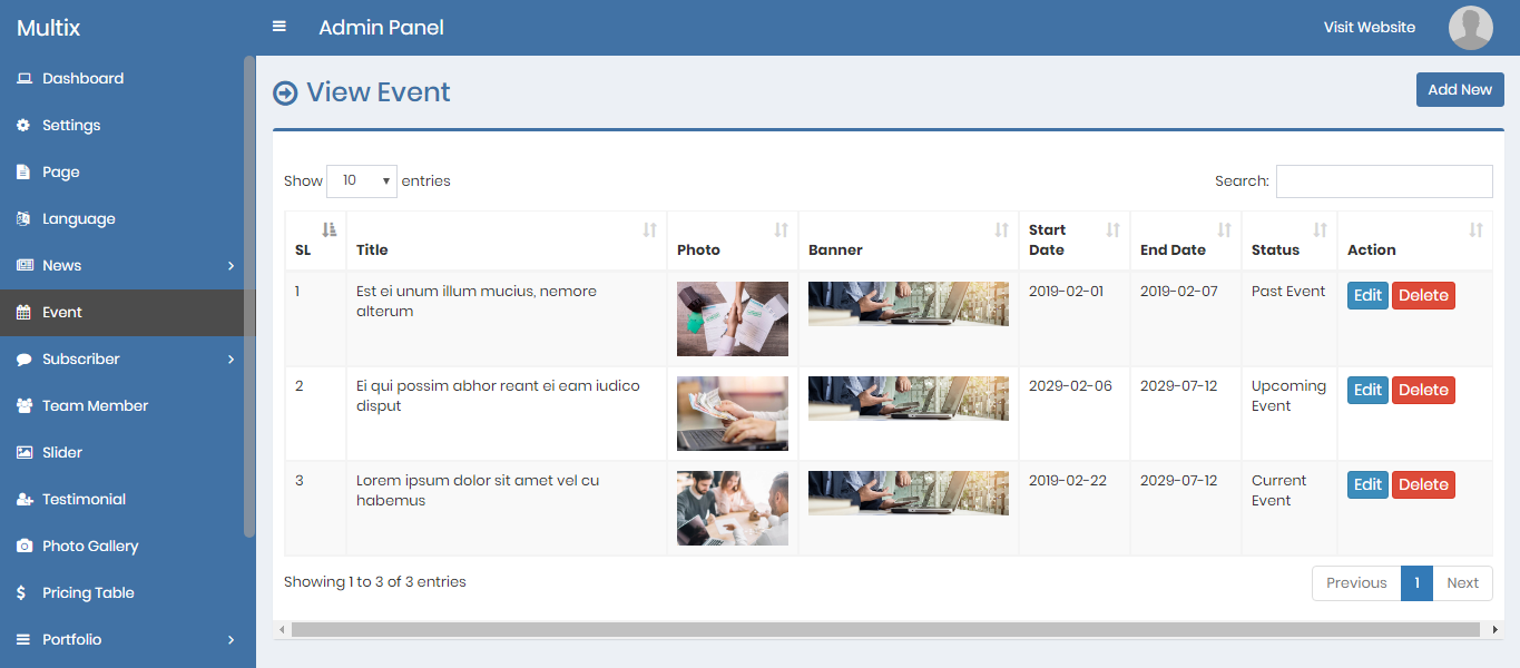 Multix - Multipurpose Website CMS with Codeigniter by xicia | CodeCanyon