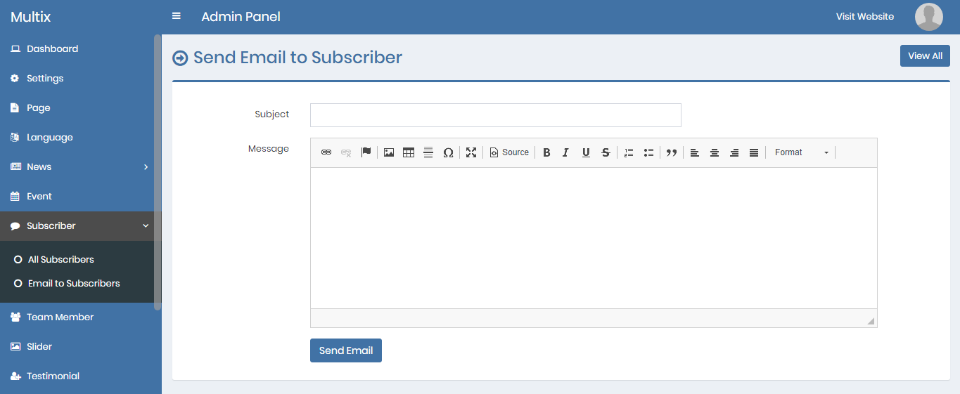 Multix - Multipurpose Website CMS with Codeigniter by xicia | CodeCanyon