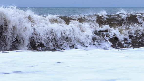 Sea Storm - Splashing Waves, Stock Footage | VideoHive
