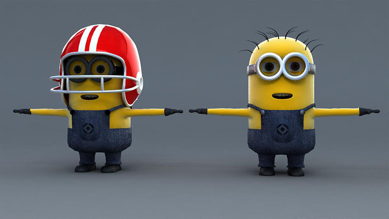 Minions Models Rigged with Biped by Pro_Gaming | 3DOcean