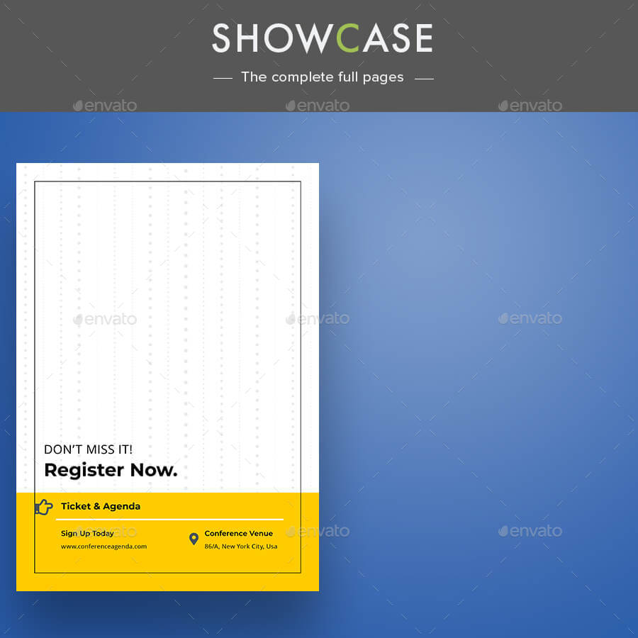 Conference Agenda Brochure, Print Templates | GraphicRiver