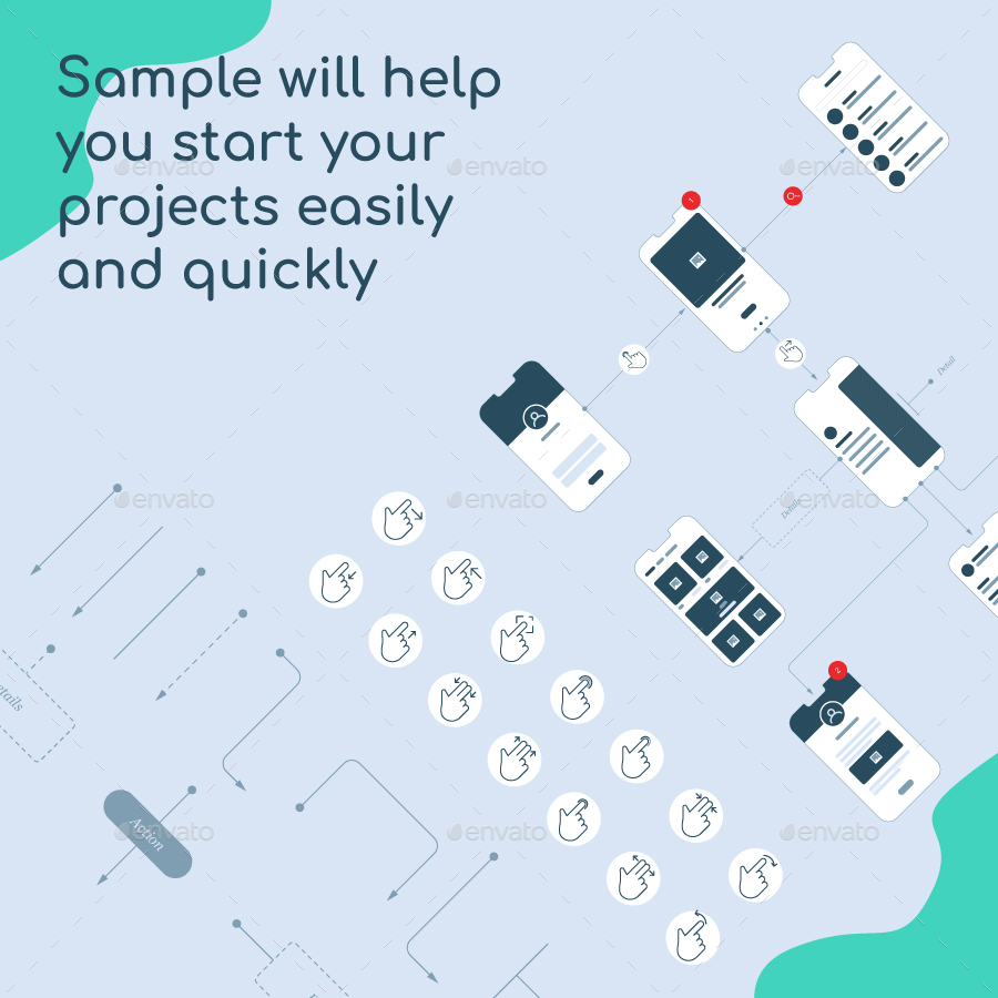 Minimal App Flowchart, Infographics | GraphicRiver