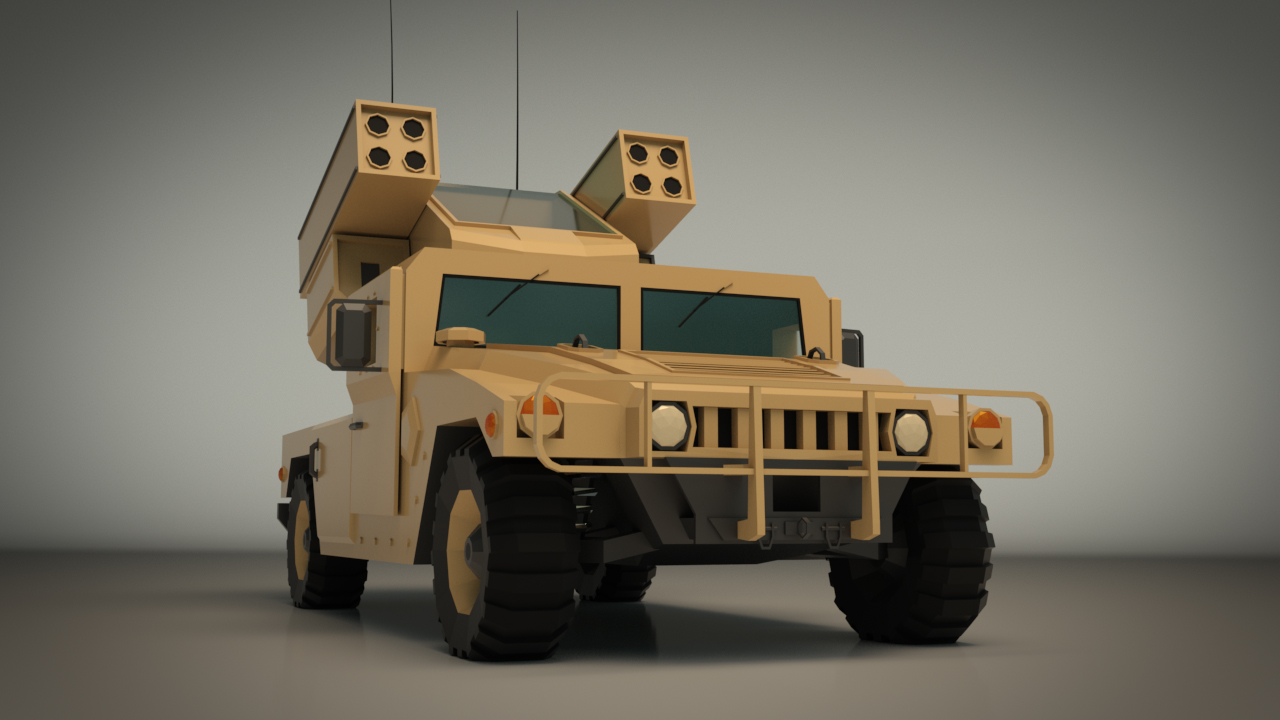 Low Poly Military 4x4 04 by Linder-Media | 3DOcean