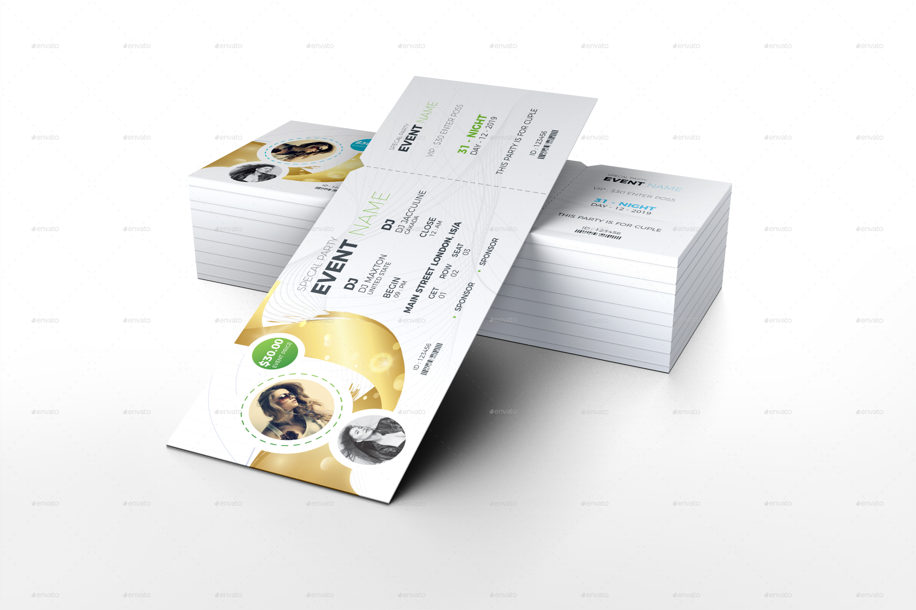 Event Ticket by PerfectPixel14 | GraphicRiver