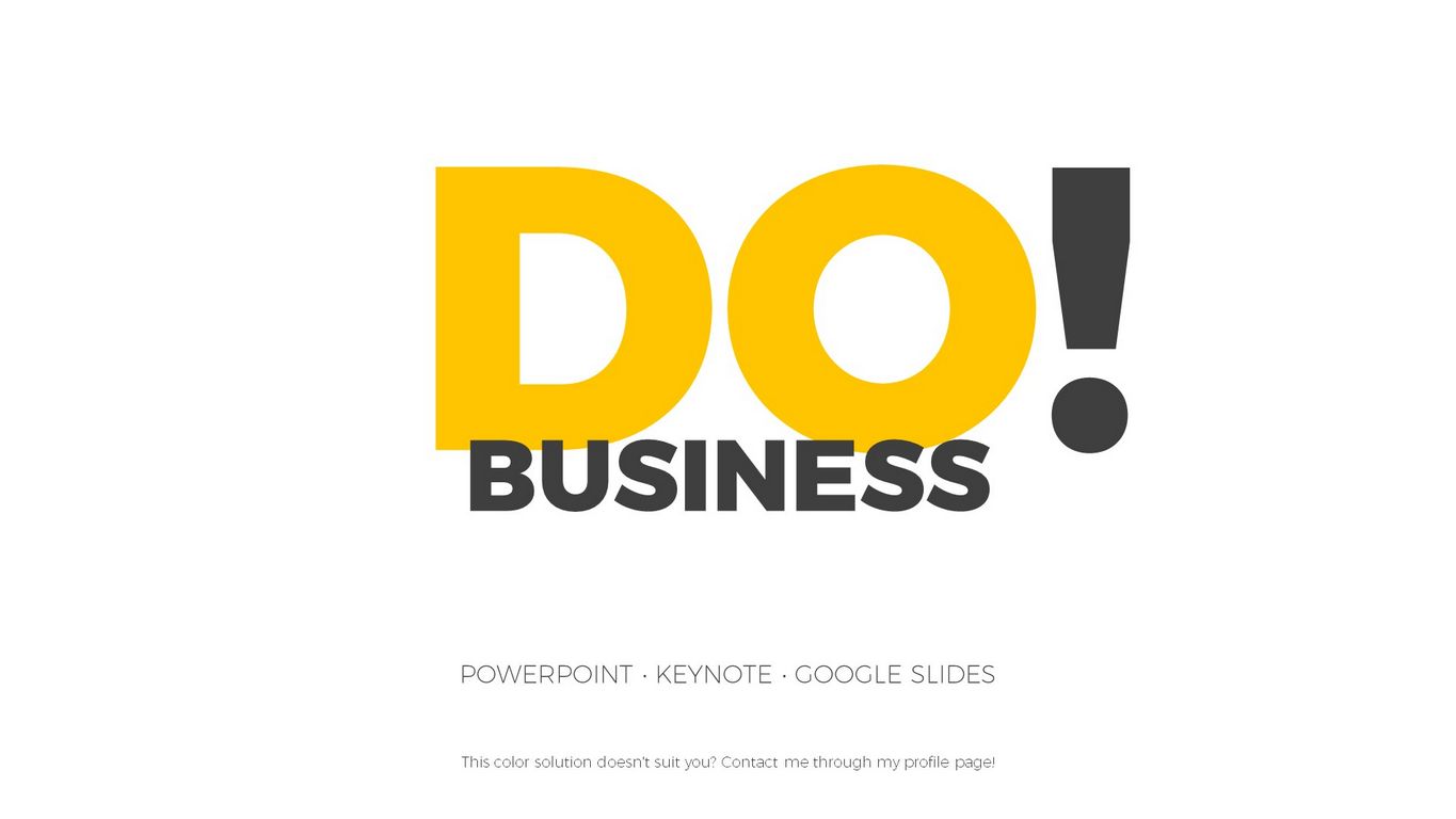 Do Business, Presentation Templates | GraphicRiver