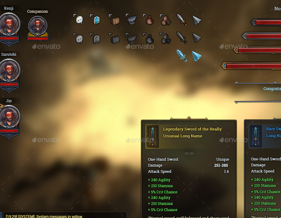 Cleric - RPG User Interface, Game Assets | GraphicRiver