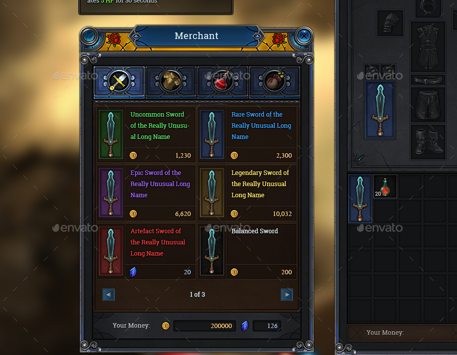 Cleric - RPG User Interface, Game Assets | GraphicRiver