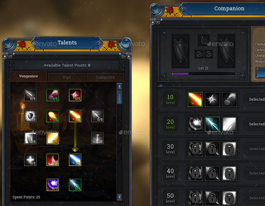 Cleric - RPG User Interface, Game Assets | GraphicRiver