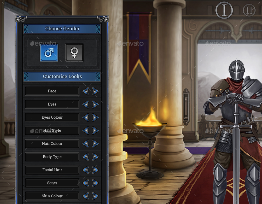 Cleric - RPG User Interface, Game Assets | GraphicRiver