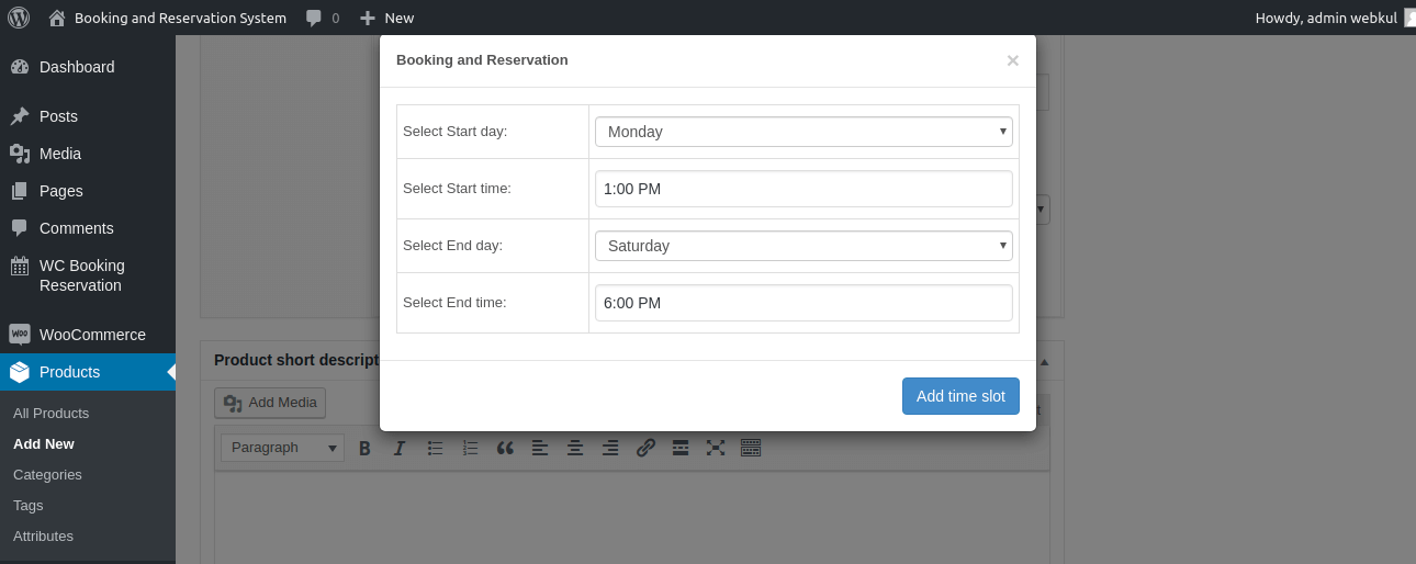 Booking And Reservation Plugin for WooCommerce by webkul | CodeCanyon
