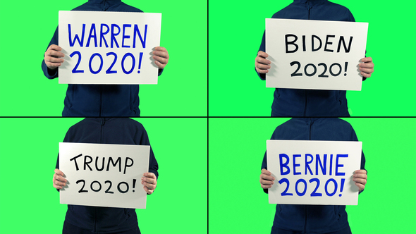 2020 Presidential Election Signs - Biden, Trump, Warren, Sanders - On ...