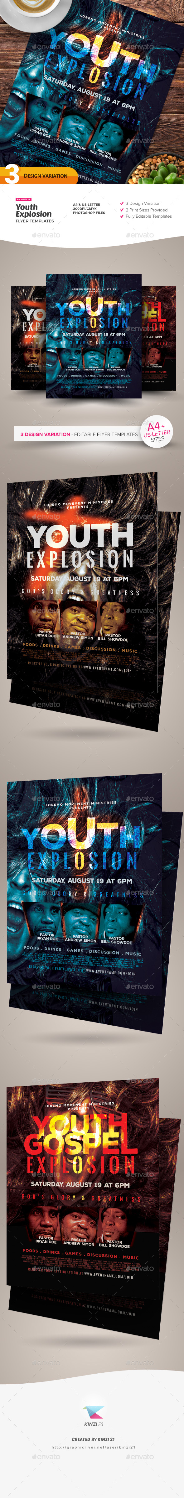 Youth Explosion Flyer Template Soaring Eagles Of Faith International