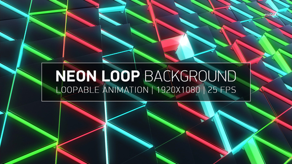 Neon Loop Background, Motion Graphics | VideoHive