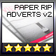 InDesign Magazine Paper Ripped Ad v.2 // 8 Styles, Print Templates