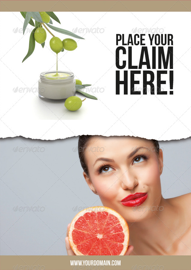 InDesign Magazine Paper Ripped Ad v.2 // 8 Styles, Print Templates