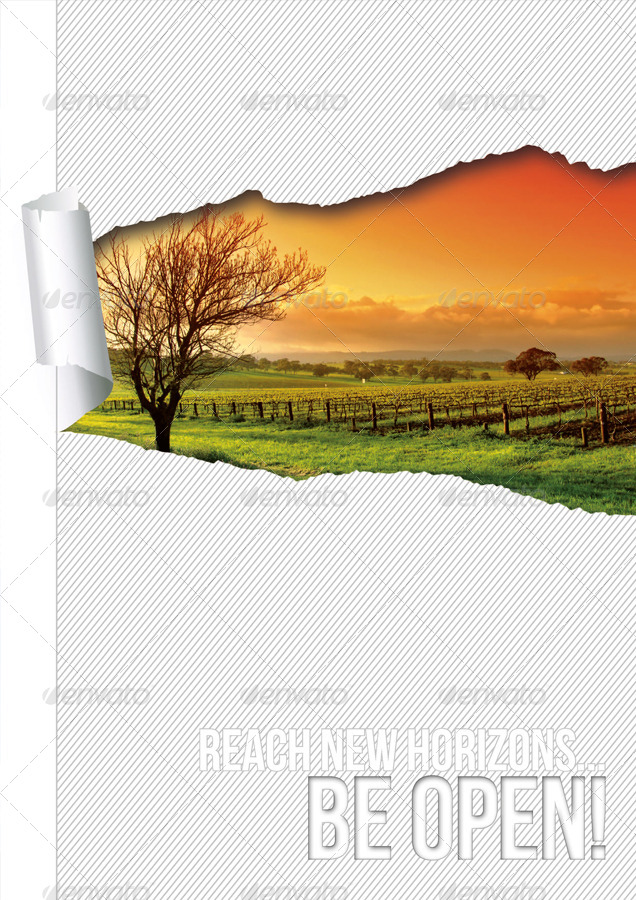 InDesign Magazine Paper Ripped Ad v.2 // 8 Styles, Print Templates