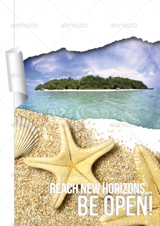 InDesign Magazine Paper Ripped Ad v.2 // 8 Styles, Print Templates