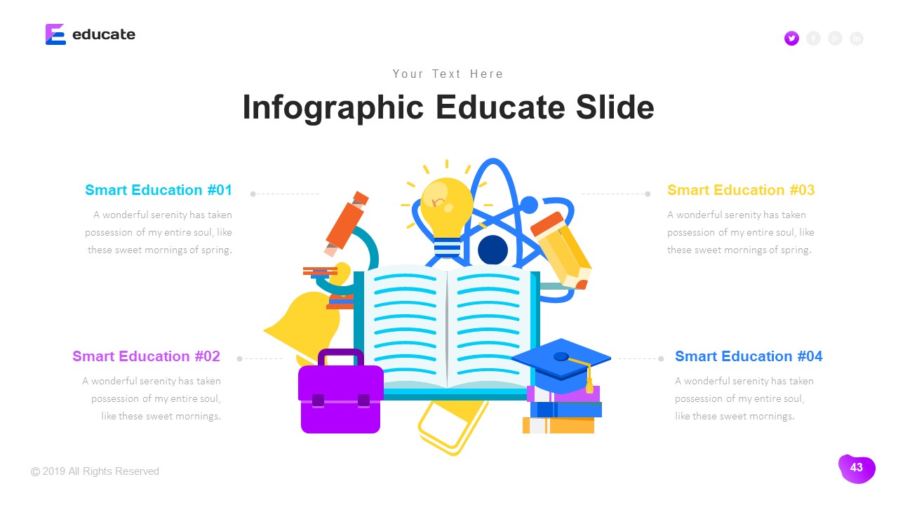 Educate Education Keynote Presentation Template, Presentation Templates