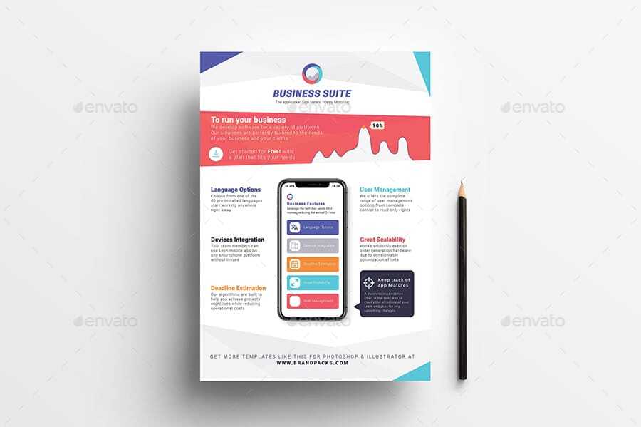 Mobile App Poster, Print Templates | GraphicRiver