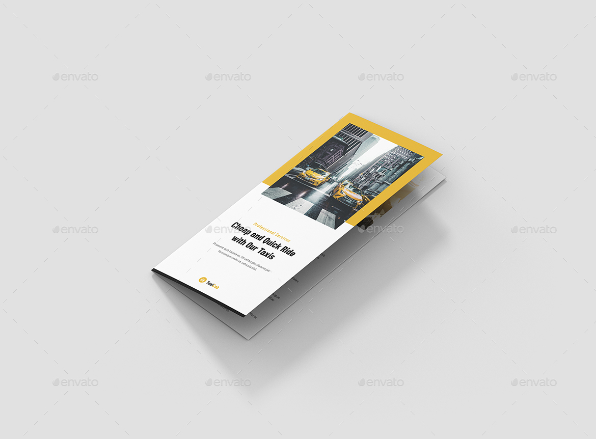 Taxi Cab – Brochures Bundle Print Templates 5 in 1, Print Templates