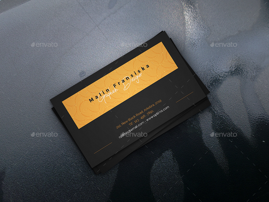 Pattern Dark Version Creative Business Card, Print Templates | GraphicRiver