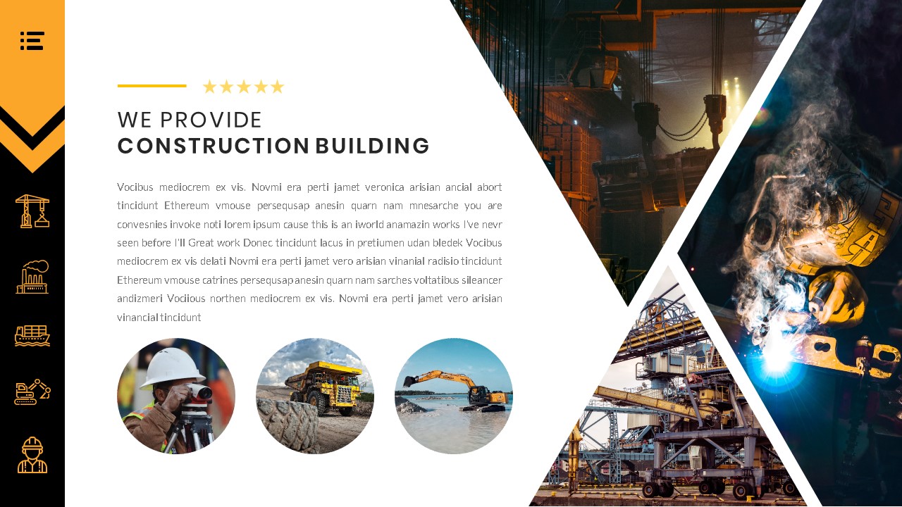 Industrial - Factory Google Slide Template, Presentation Templates
