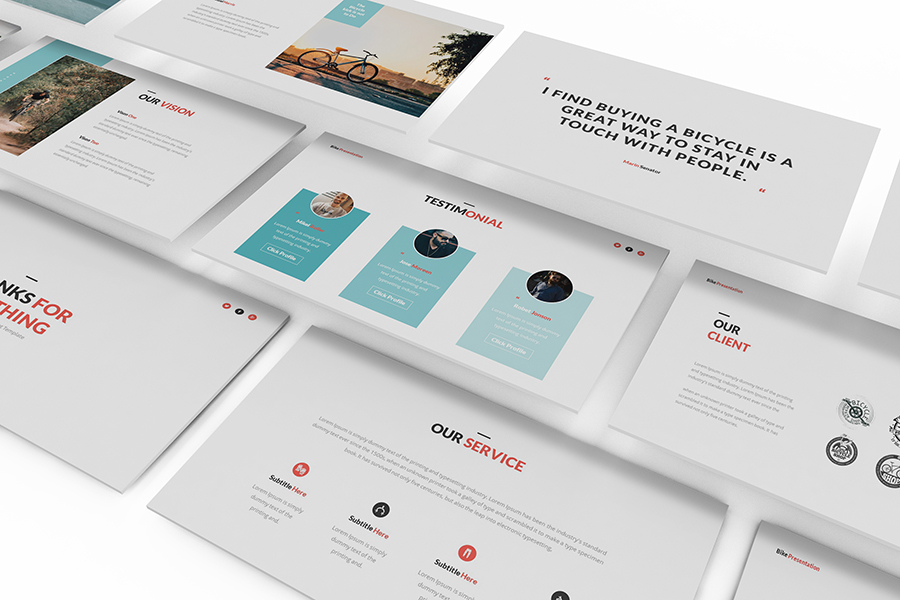 Bicycle Powerpoint Presentation Template, Presentation Templates ...