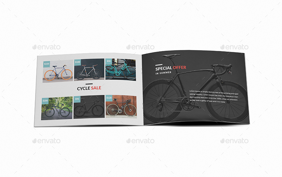 Bicycle A5 Brochure Template, Print Templates | GraphicRiver