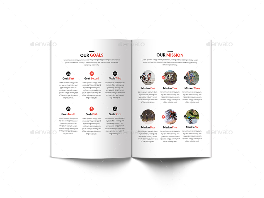 Bicycle A4 Brochure Template, Print Templates | GraphicRiver