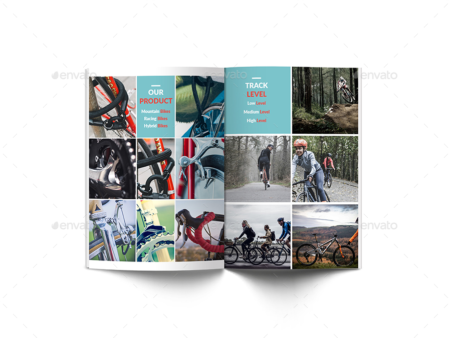 Bicycle A4 Brochure Template, Print Templates | GraphicRiver