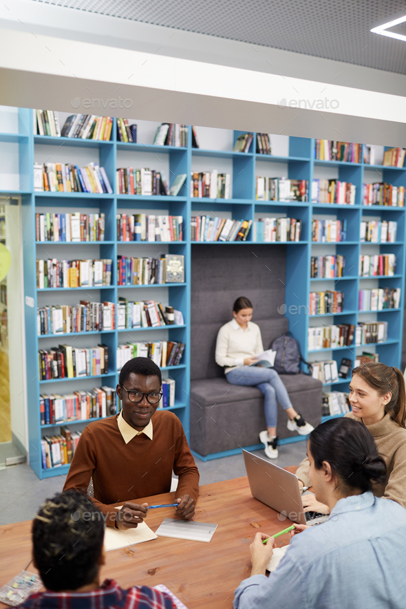Modern College Library Stock Photo by seventyfourimages | PhotoDune