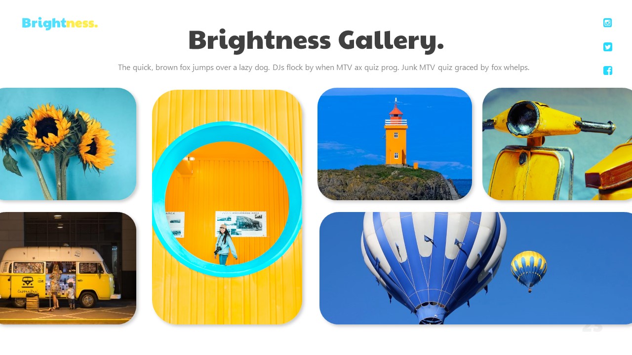 Brightness Multipurpose PowerPoint Presentaton Template, Presentation ...