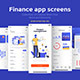 15 Finance App Screens for App on Various Topics, Vectors | GraphicRiver