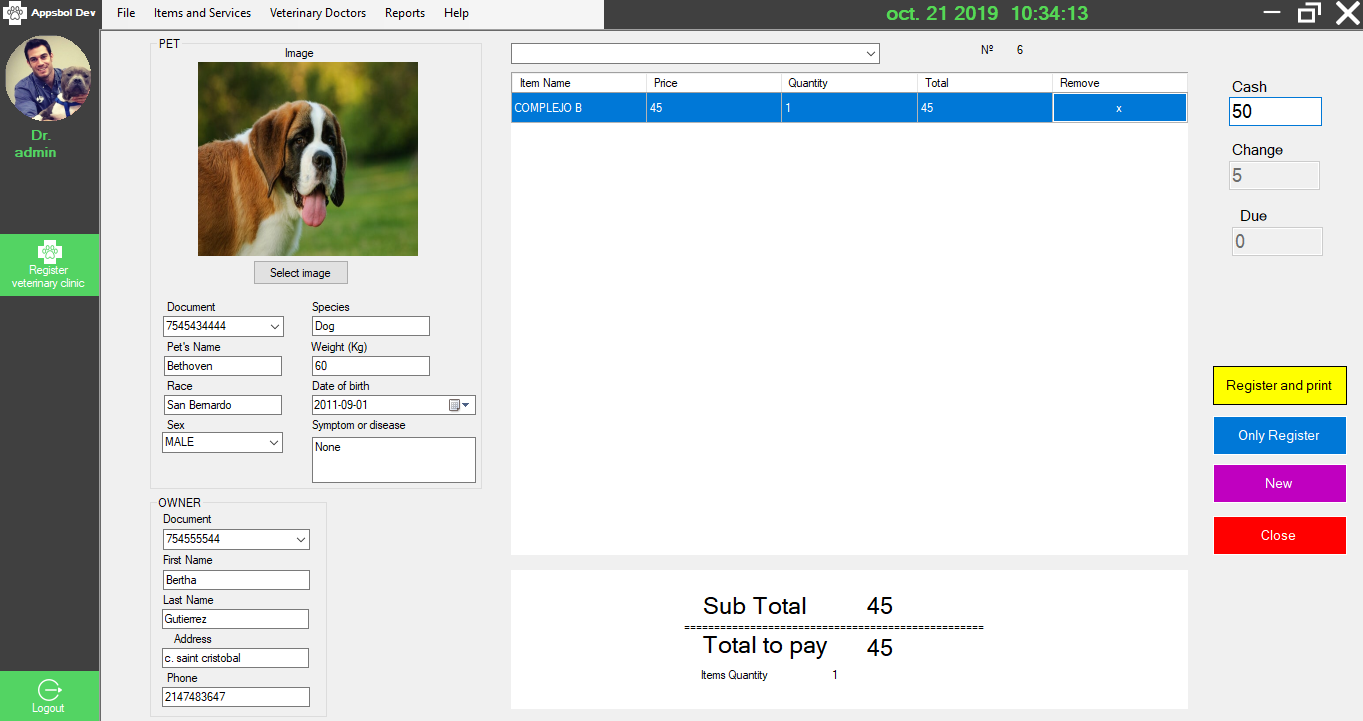 Veterinary Clinic System - C# MySQL by AppsbolDev | CodeCanyon