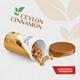 Ceylon Cinnamon Supplement Packaging Label, Print Templates | GraphicRiver