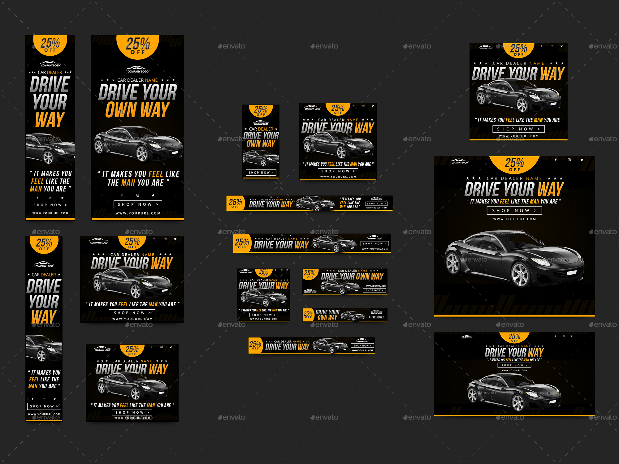 Car Banners by BeatusGraphics | GraphicRiver