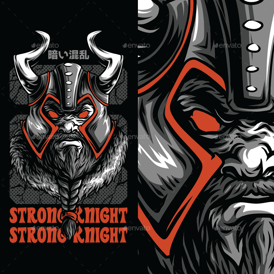 Strong Knight T-Shirt Design, T-Shirts | GraphicRiver