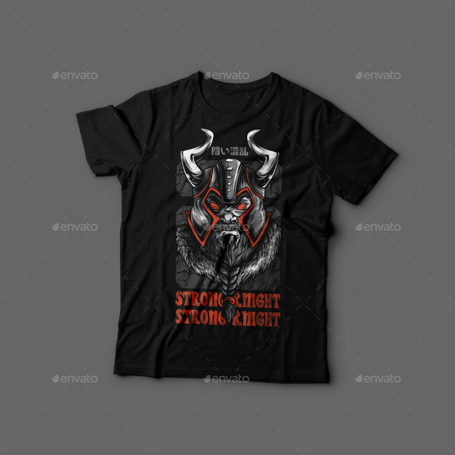Strong Knight T-Shirt Design, T-Shirts | GraphicRiver