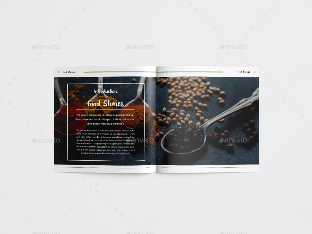 Food Recipe Brochure, Print Templates | GraphicRiver